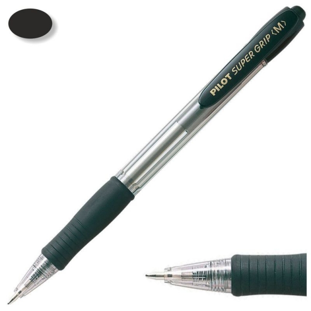 Pilot Super grip m Negro